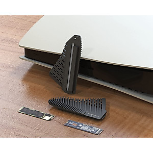 ElecGear PS5 NVMe SSD Heatsink, EL-P5C Heat Pipe + Solid Aluminum Cooler for PlayStation 5 Internal PCIe M.2 NVMe 4.0 Gen4 Gaming Memory, Thermal Pads and Re-Designed SSD Mounting Post Kit