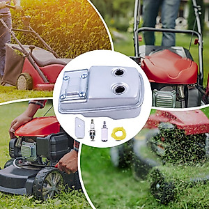 Adefol String Trimmer Exhaust Muffler Kit for Husqvarna 124L 125L 128C 128CD 128L 128LD with Air Filter, Fuel Filter, Fuel Line, Spark Plug Replacement Parts 574031502, 530150253 Accessories