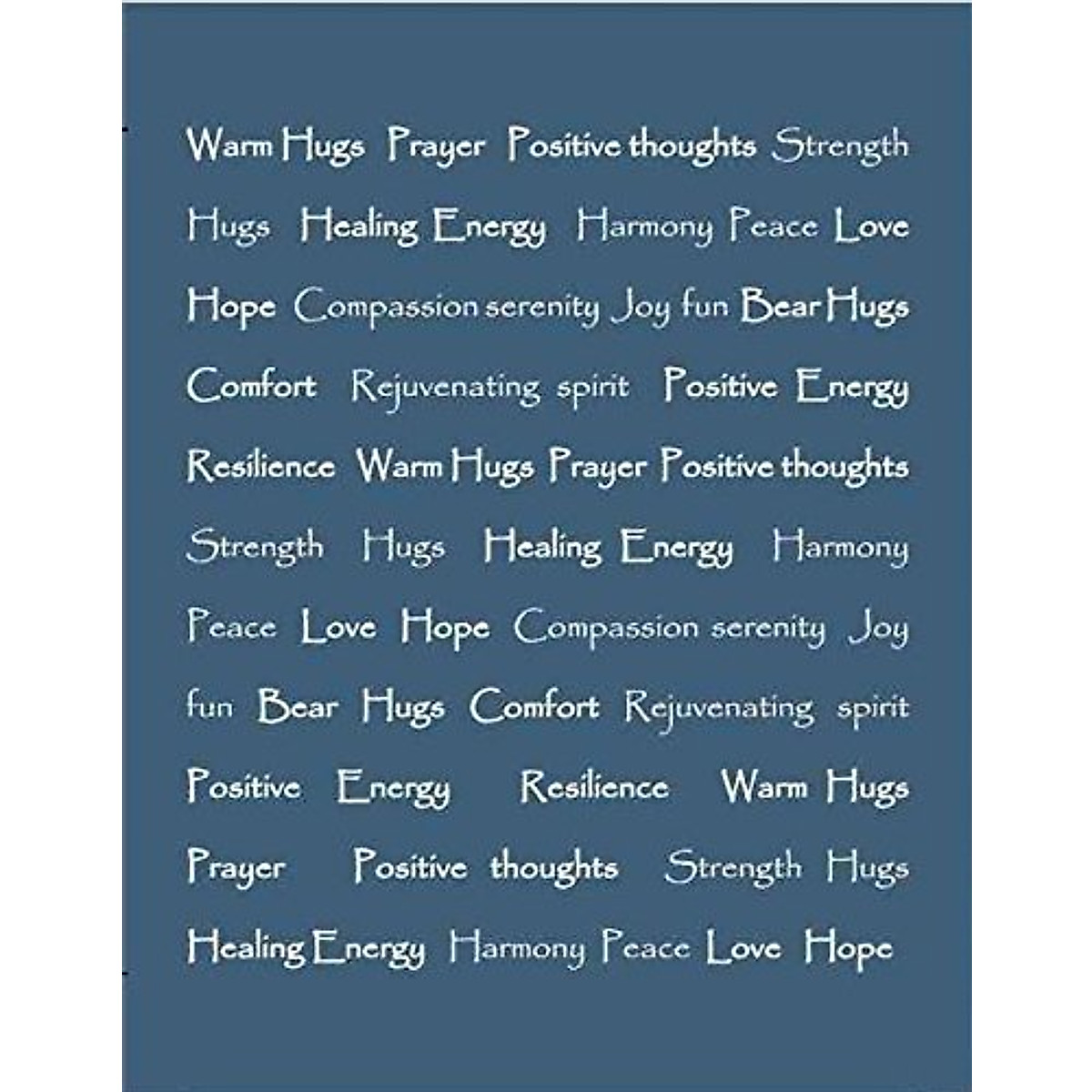 Chanasya Premium Sympathy Warm Hugs Gift Throw Blanket - Healing Gift Cancer Chemo Survivor Get Well Caring Gifts - Comfort Gift Blanket for Love Support Strength - Women Men Friend Grandpa - Blue