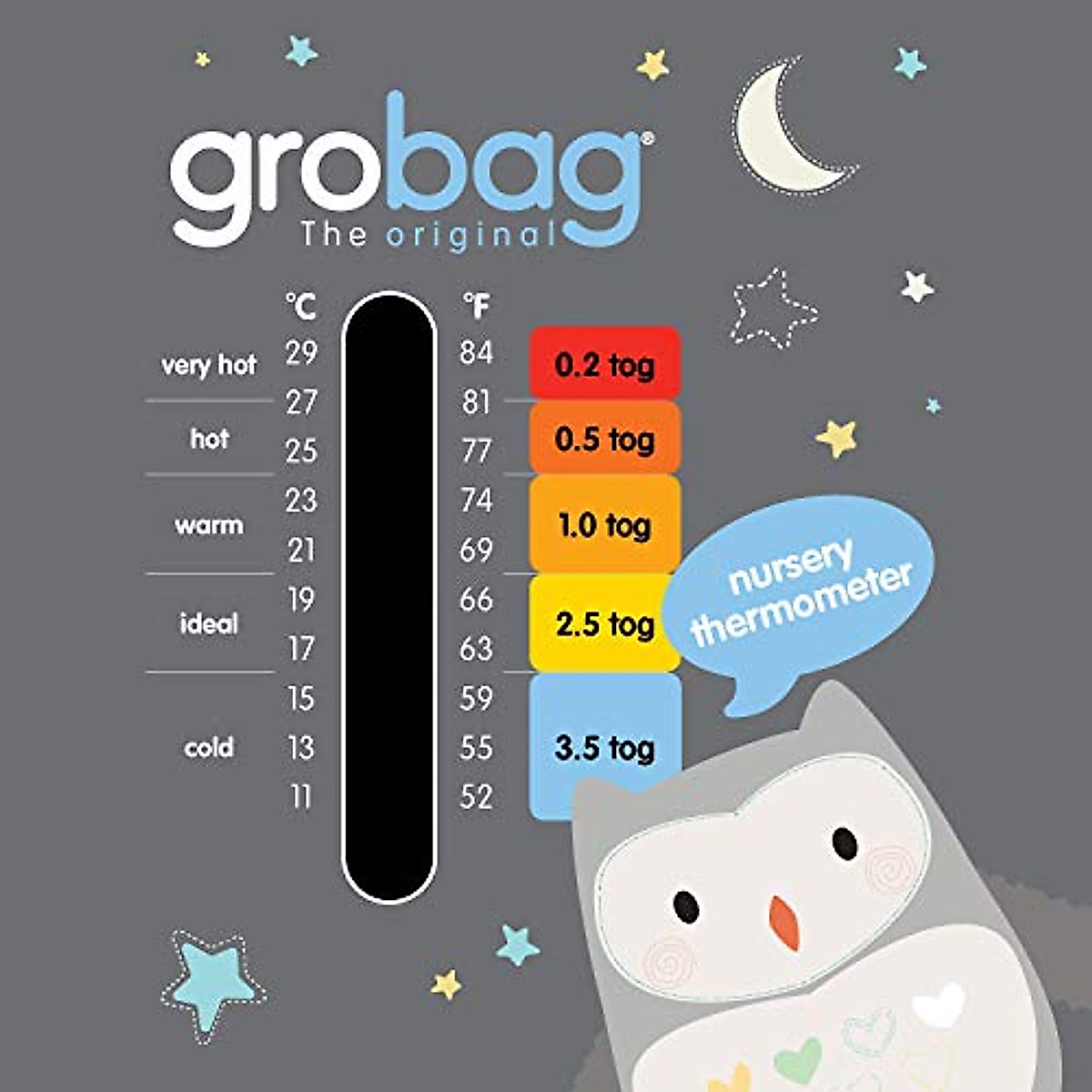 Tommee Tippee Grobag Baby Cotton Sleeping Bag, Sleeping Sack - 1.0 Tog for 69-74 Degree F - Rouge Zig Zag - Medium Size, 6-18 months, Rouge, 6-18 Months