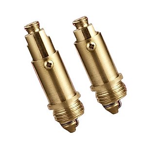 Carkio 2PCS Bathroom Sink Stopper Replacement, Pop Up Bolt Basin Bath Sink Drain Waste Click Clack Brass Push Spring Plug for Bathroom Kitchen Sink