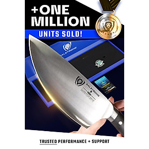 Dalstrong Herb & Salad Rocking Mincing Knife - 7 inch - Gladiator Series Elite - German HC Steel - w/Sheath - Vegetable Knife - Kitchen Knife - NSF Certified