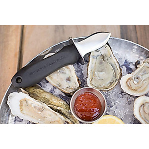 The Charleston Shucker Oyster Knife seen on TOP CHEF Charleston comes with FREE nylon holster to protect knife and attach to a belt buckle