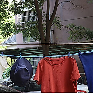 QingLHC Clothes Pins Multipurpose,Metal Clip PVC-Coated 2 inch Utility Clips for Clothes Line Bag Sealing Paper Clips Kithch Clips Laundry Hanging (30pcs) LHC018, Multicolor