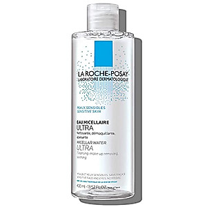 La Roche-Posay Micellar Cleansing Water for Sensitive Skin, Micellar Water Makeup Remover, Cleanses and Hydrates Skin, Gentle Face Toner, Oil Free