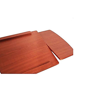 Lifting Computer Desk Mobile Standing Desk,Laptop Sit or Stand Desk on Wheels,Portable Workstation Coffee Breakfast Table Gaming Desk Adjustable Height PC Work Desk for Home Office Small Space,Brown