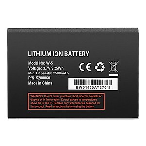 HANTOLK W-5 Battery for Netgear Sierra Wireless W-5 W5 for Sprint AirCard 770S, AirCard 771S AT&T Unite (AC770S) Mobile WiFi Hotspot ¡­