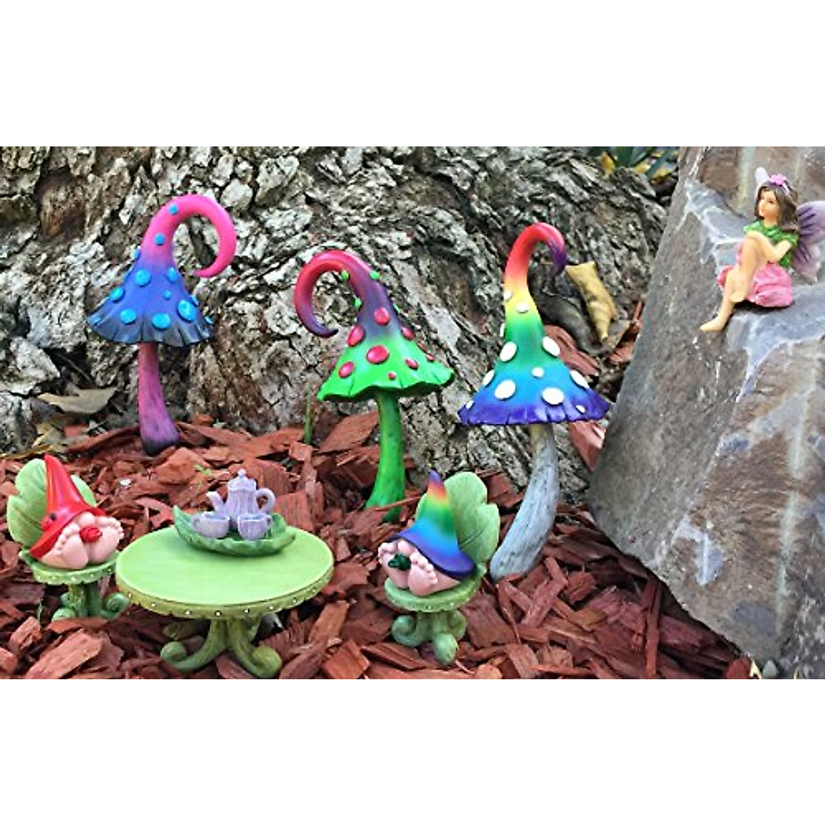Miniature Baby Gnome “Toby” – The Baby Gnome with The Polka Dot Blue Hat for The Fairy Garden