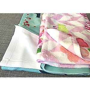 Pink Bow Skull Personalized Throw Blanket