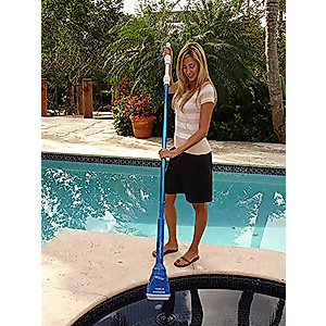 POOL BLASTER Water Tech Aqua Broom, Battery-Powered, Cordless Pool Cleaner, Spa Vacuum and Hot Tub Cleaner for In-ground, Above Ground and Soft-Sided Pools