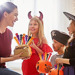 ShyLizard 80PCS Halloween Party Favor, Halloween Bubble Wands for Kids, Halloween Trick or Treat Toys, Halloween Goodies Bag Fillers, Halloween Pinata Fillers, Mini Bubble Wands for Halloween Party