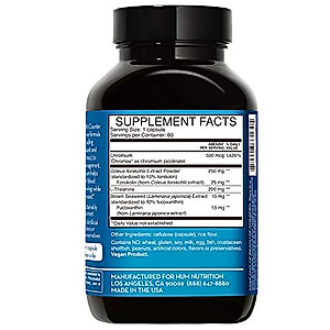 HUM Counter Cravings - Craving Suppressant + Metabolism Booster - Chromium Supplements with L-Theanine, Seaweed Extract & Forskolin to Support a Healthy Lifestyle (60 Capsules)
