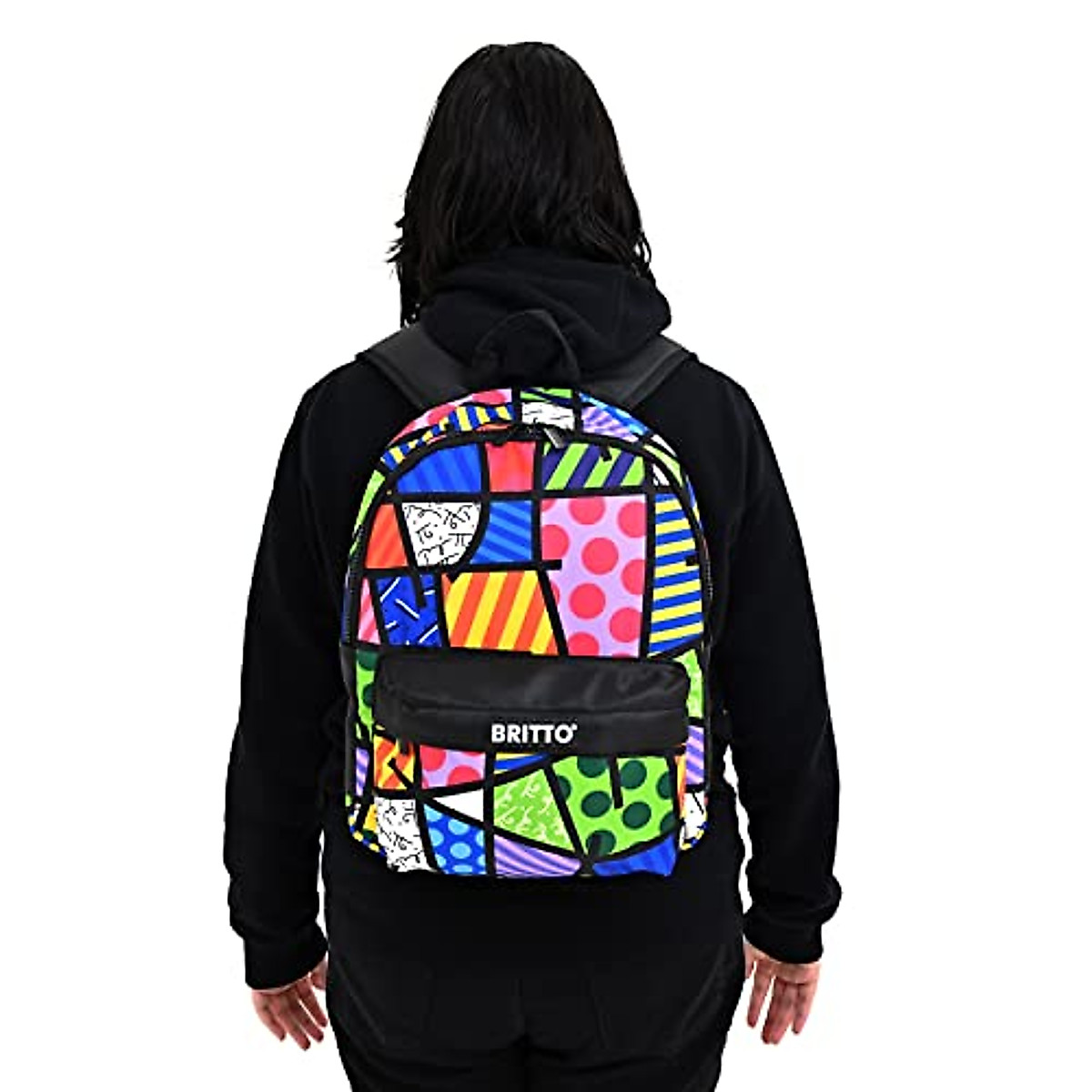 BRITTO Romero 15" Polyester Twill Backpack, Colorful Landscape