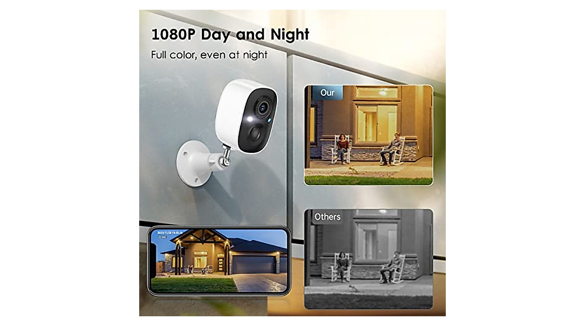 Geekee 1080P Wireless Outdoor Security Camera 2-Way Talk