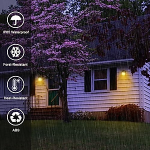 2 Pack Solar Wall Lights outdoor, Wireless Solar Outdoor Lights Wall Tungsten Lights with 3 Modes & Motion Sensor Solar Powered Porch Lights for Yard, Patio, Driveway, Garden, Fence Security Lamp