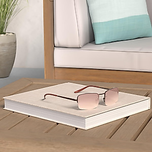 The Fresh Minimalist Small Rectangular Sunglasses Clear Eyewear Spring Hinge - Gift Box Package (202-Copper, Gradient Brown, 51)