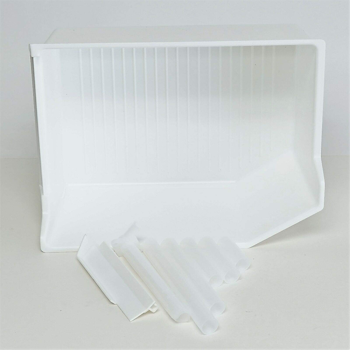 W10715708 for- Whirlpool Choice Parts Refrigerator Ice Maker Bucket and Valve