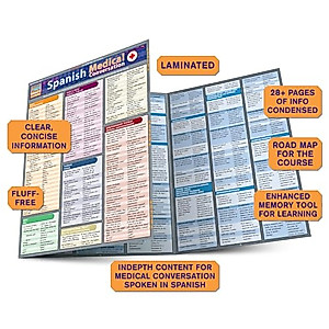 Spanish Medical Conversation QuickStudy Laminated Reference Guide (QuickStudy Academic)