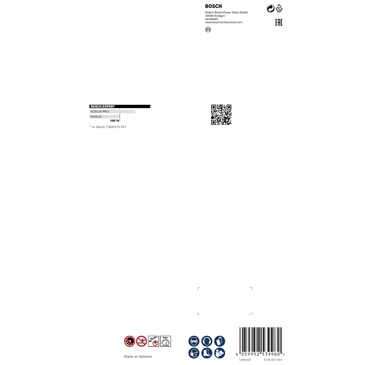 Bosch Professional 1x Expert MultiMaterial Diamond Cutting Disc (for Concrete, Ø 230 mm, Accessories Large Angle Grinder)