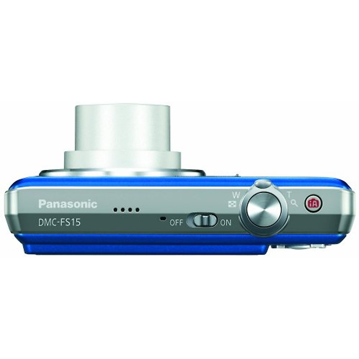 Panasonic Lumix DMC-FS15 12MP Digital Camera with 5x MEGA Optical Image Stabilized Zoom and 2.7 inch LCD (Blue)
