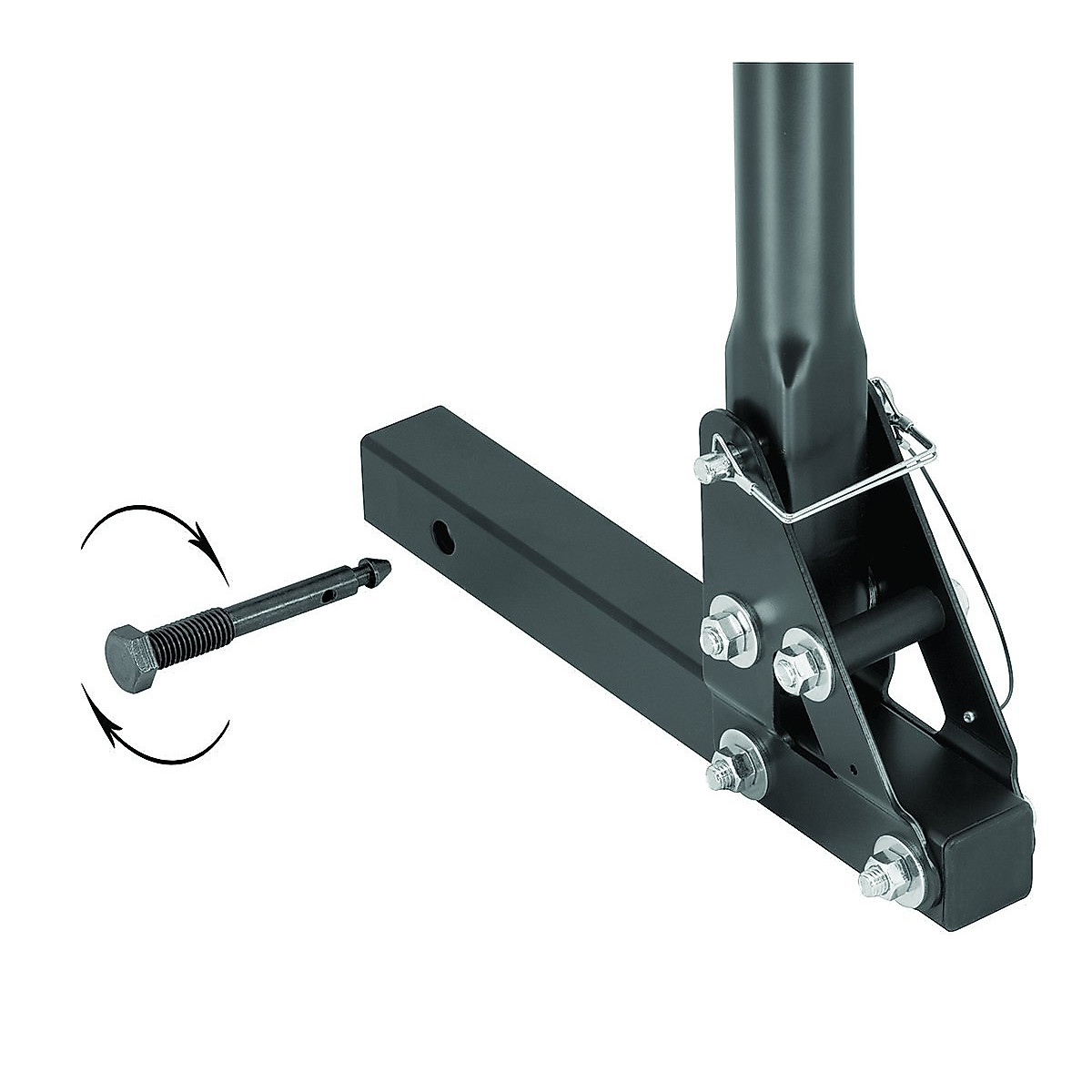 Pro-Series 63124 Eclipse Black 2-Inch Sq. 4 Bike Carrier