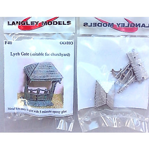 Langley Models Lych Gate Suitable for Churchyard OO Scale UNPAINTED Kit F40