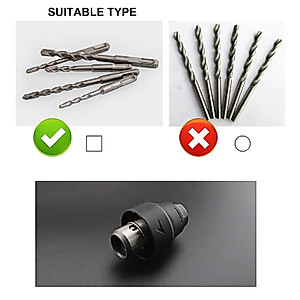 Create idea SDS Plus Drill Chuck 2608572213 Black Compatible With Bosch GBH2-26DFR GBH2-28DFV GBH4-32DFR Hammer Drills Replacement Parts