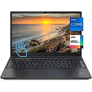 Lenovo ThinkPad E15 Business Laptop, 15.6" FHD IPS Touch Display, Intel Core i7-1165G7, Intel Iris Xe Graphics, Backlit Keyboard, Fingerprint Reader, WiFi 6, Win11 Pro (32GB RAM | 1TB PCIe SSD)