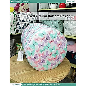 FANKANG Storage Baskets,Collapsible Convenient Nursery Hamper/Laundry Bin/Toy Collection Organizer for Kid's Room(Butterfly)