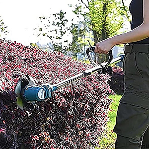 Portable Electric Cordless String Grass Trimmers,Handheld Lawn Edger Mini-Mower Height Adjustable Garden Brush Cutter Kit Rechargeable Battery and Charger Included