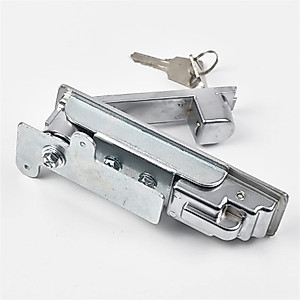 KENID Electric Cabinet Panel Cam Lock Push Type Pop Up Door Lock Matt Silver Hardware 1Pcs (Color : L110mm)