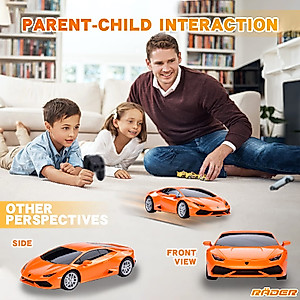 RÄDER Licensed RC Series,R/C 1:24 Lambo HURAC LP610-4 Remote Control Car, Electric Sport Racing Hobby Toy Car, Model Vehicle for Boys and Girls Teens and Adults Gift White