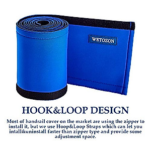 WETOZON Pool Handrail Cover | 8Feet by 1.9 inch Diameter, Royal Blue | Swimming Pool Hand Rail Cover Blue Grip for Pool Handrails Pool Rail Covers Pool Railing Cover