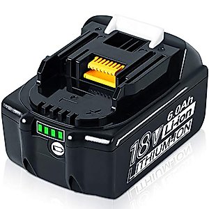 TenHutt 【Upgrade Current Protection】 6.0Ah 18V Lithium-Ion Replacement Battery for Makita 18V LXT Battery Compatible with BL1830 BL1840 BL1850 BL1860 BL1815 BL1860B Cordless Power Tools