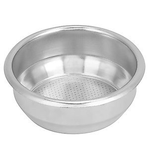 Espresso Filter Basket, 58mm Inner diameter, Stainless Steel Single Layer Double Doses Coffee Maker Filter Basket, Coffee Machine Professional Accessory for Household, Milk Tea Shop, Bar, Coffee Shop