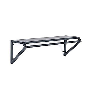 Metal Wall-mounted Floating Shelves, Industrial Pipe Commercial Clothing Display Rack Combination Shelves, Heavy Retail Store Clothing Racks,Clothes Rails for Laundry and Clothing Stores