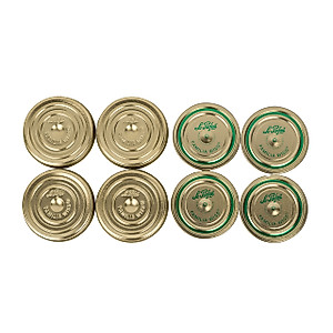 Le Parfait Familia Wiss Terrine Wide Mouth French Glass Jar w/Airtight 2-Piece System Gold Lids | Ideal for Canning, Food Storage, Meal Prep, Cake Jar & DIY Crafts| 32oz Quart (Pack of 4) 1L