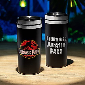 Paladone PP8185JP Jurassic Park Travel Mug | Officially Licensed Movie Merchandise, Multicolored