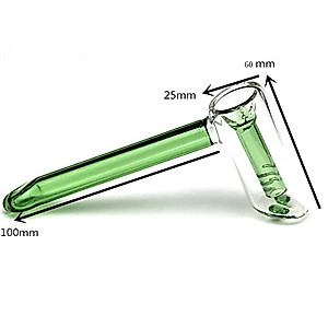 Glass Straw Set -Reusable drinking straws, easy and convenient glass crafts (green + transparent)