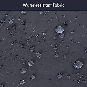 Lazcorner Waterproof Hammock Cover, Polyester Protective Cover Included Adjustable Buckle Strap for 11-12FT Hammock Stand, Black