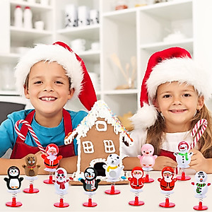 24Pcs Christmas Jumping Popper Spring Toys, Christmas Party Favors Toys for Kids Birthday Party, Carnival Prizes, Pinata Filler, Classroom Rewards,Treat Bags Gifts,Poppers Toys Pop Up Critters