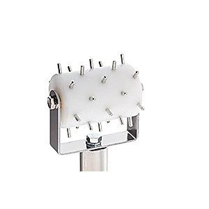 Winco RD-2 Dough Roller Docker, 1/2-Size,White, Stainless Steel,Medium