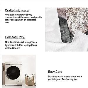 HommomH 60"x80" Blanket Soft Fluffy Flannel Fleece Throw Blue Nebula Sloth