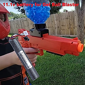 funkawa Shockli Water Bead Gel Ball Blaster 11.1V 2000mAh Rechargeable Battery with Charging Cable, Replacement Battery for Airsoft Gel Ball Blaster(1-Pack)