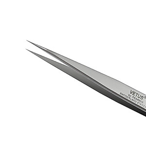 Vetus Tweezers,Non-magnetic Stainless Steel Pointed Tip Eyebrow Tweezers SA Series (00-SA)