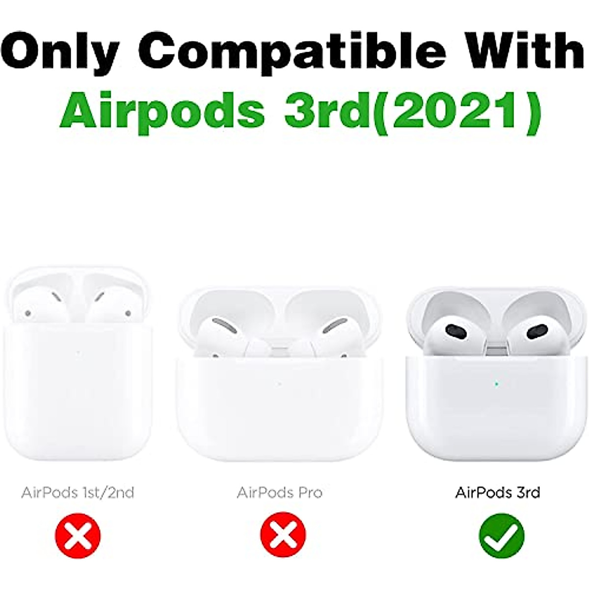 Sport Water Drink Bottle Case for Air pod 3, Funny 3D Cool Cute Food Design Silicone Accessories with Keychain for Apple AirPods 3rd Generation Charging Case (Blue)