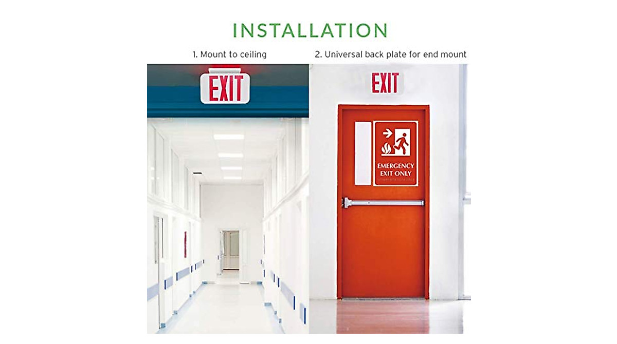 LIT-PaTH LED Emergency EXIT Sign - Reliable & Versatile