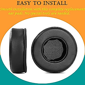 TaiZiChangQin HA-S30BT Upgrade Thicker Ear Pads Memory Foam Earpads Cushion Replacement Compatible with JVC HA-S30BT HA S30BT Headphone Protein Leather