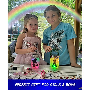 Make Your Own Sports Night Light Lantern Jar Arts & Crafts For Boys And Girls, Football, Soccer, Basketball, Tennis & Baseball Gifts For Kids, DIY Art Kit Age 4 5 6 7 8-12, Best Kids Birthday Present