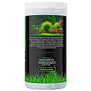 "Nature's Pure Edge,Yard Odor Eliminator. Perfect For Artificial Grass, Patio, Kennel, and Lawn. Instantly Removes Stool and Urine Odor. Long Lasting. Kid and Pet Safe.